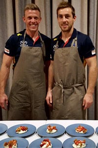 Crows get cooking for a cause