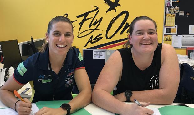AFLW: Pair happy at 'home'