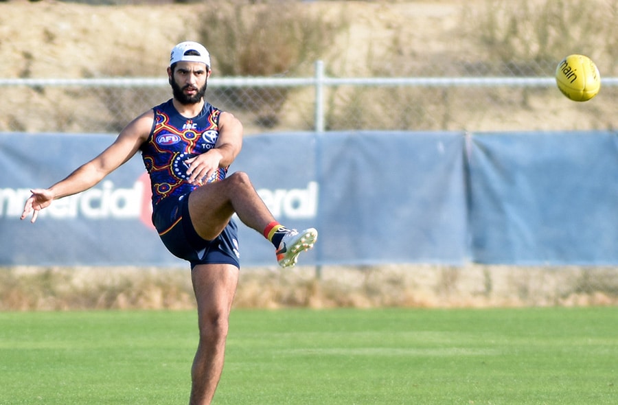 Crows players humbled by video chat with Federal Minister