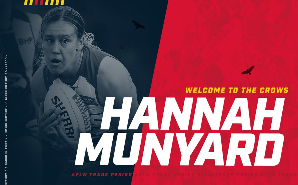 AFLW: Bulldogs winger Hannah Munyard joins Crows