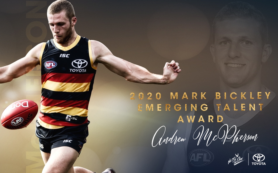 McPherson claims Mark Bickley Emerging Talent Award