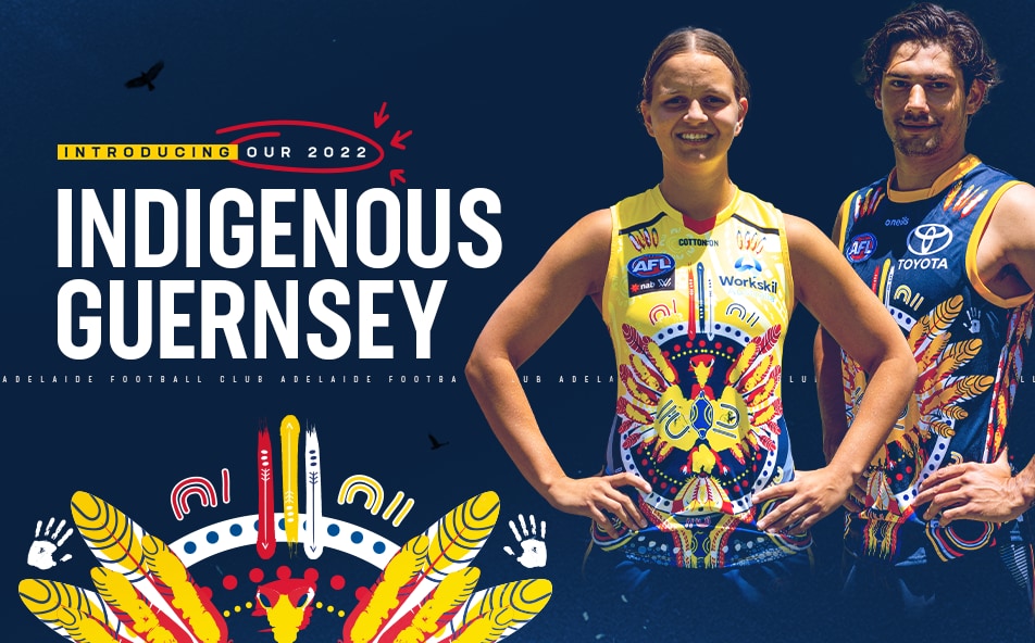Crows launch 2022 Indigenous Guernsey