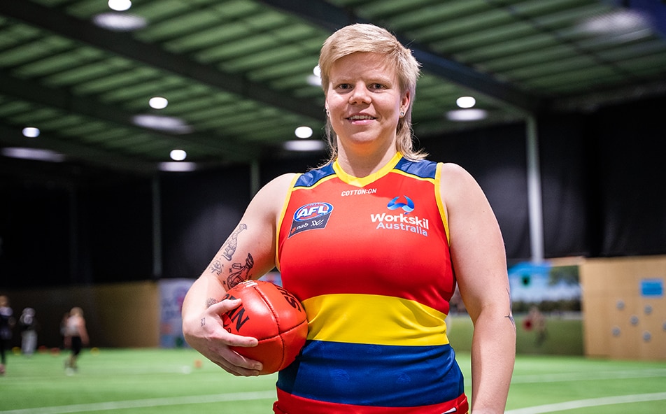AFLW: Jess’ journey from young Matilda to Crows nest