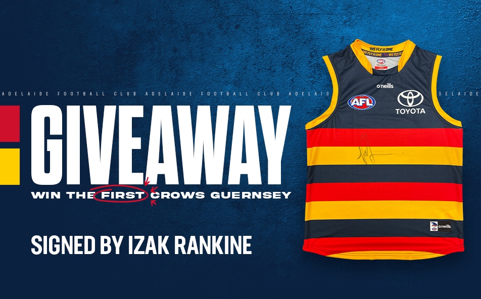 Win the first Izak Rankine signed Crows Guernsey