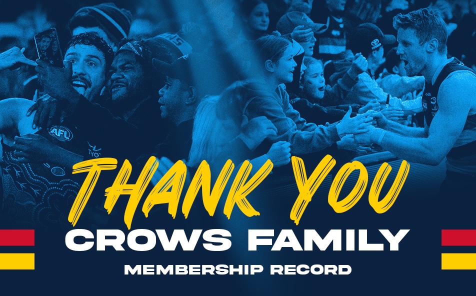 Crows confirm all-time membership record