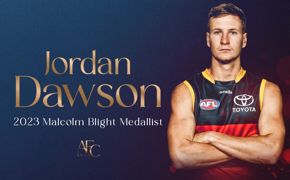 Dawson crowned 2023 AFC Malcolm Blight Medallist
