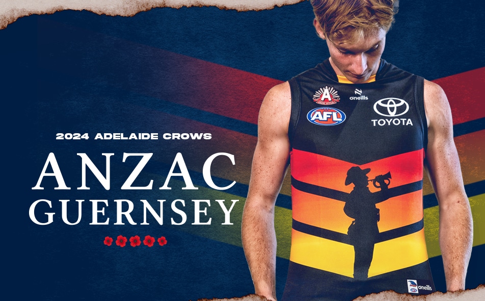 Crows unveil first Anzac Guernsey