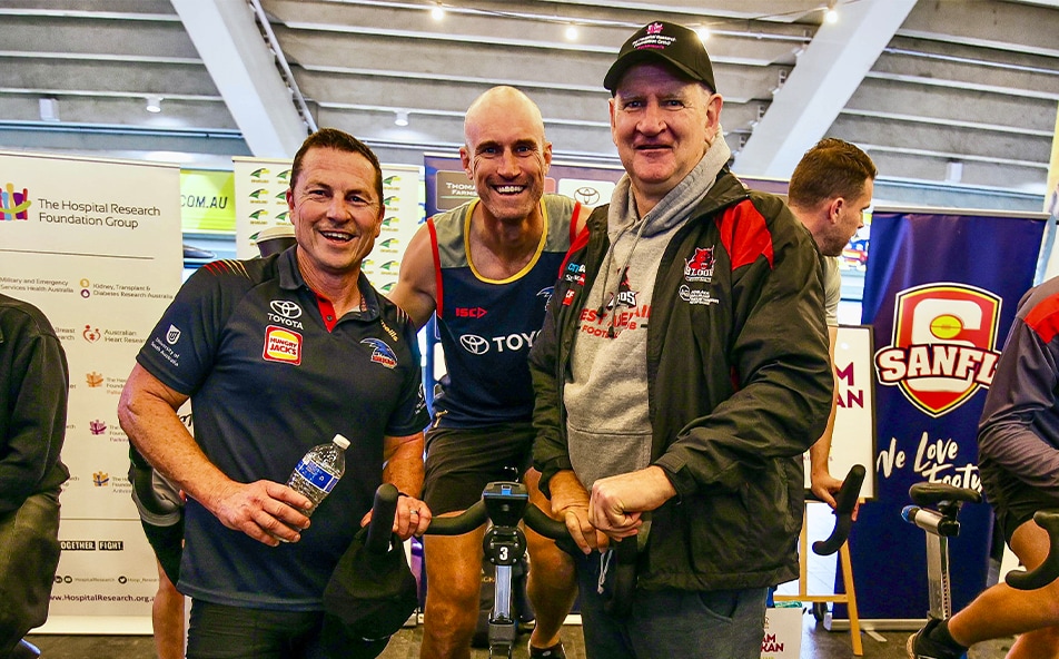 Former Crows ready to ride for Mickan’s fight against Parkinson’s