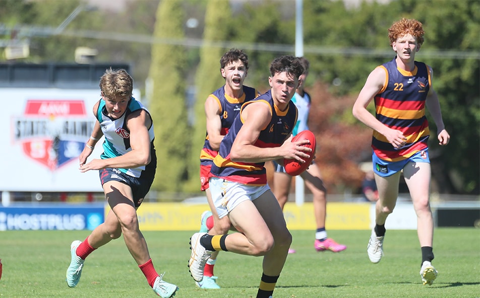 Crows Academies talent on show in under-16 Gather Round ‘Showdown’