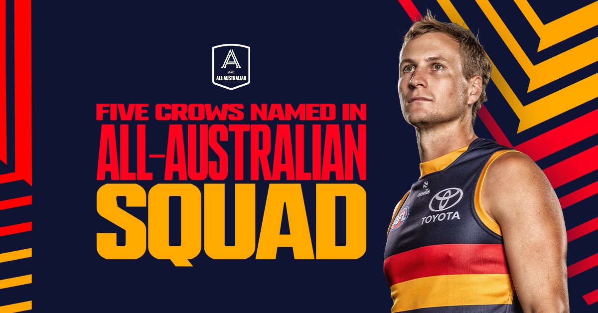 Five Crows selected in 2025 AFL All-Australian squad