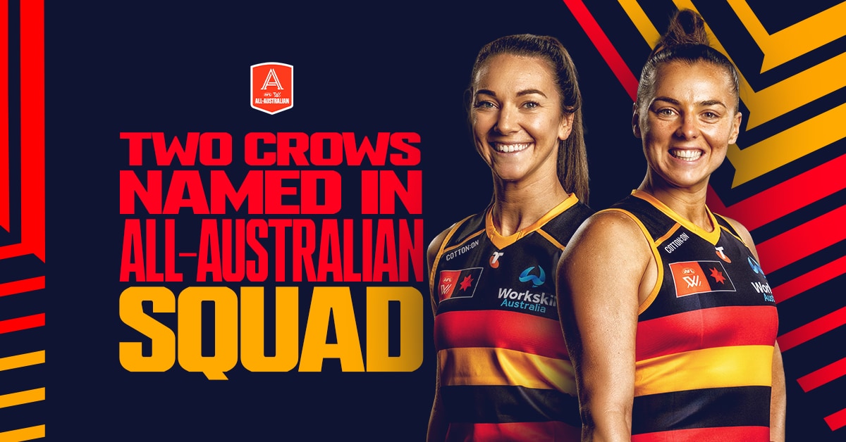 AFLW: Crows duo named in 2025 All-Australian squad