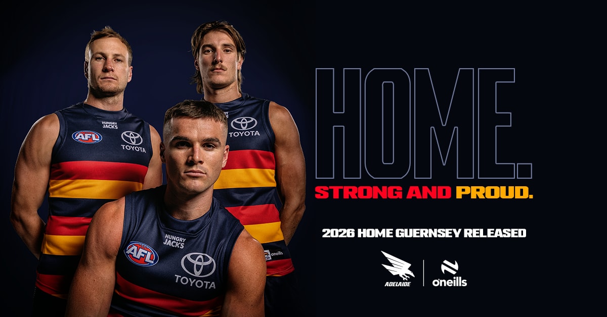 Crows unveil new-look home guernsey