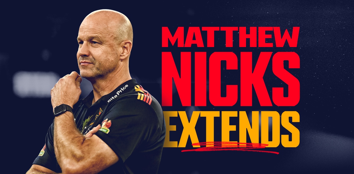 Crows Senior Coach Matthew Nicks signs on