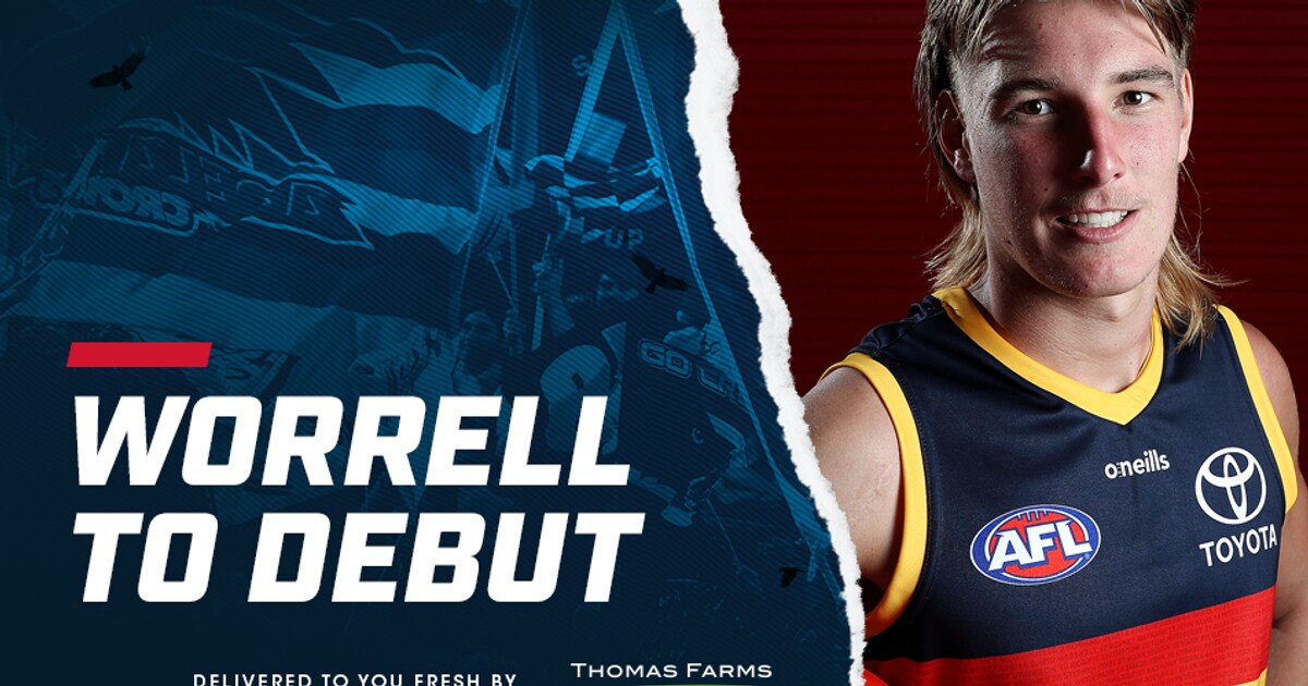 Josh Worrell to debut for Crows