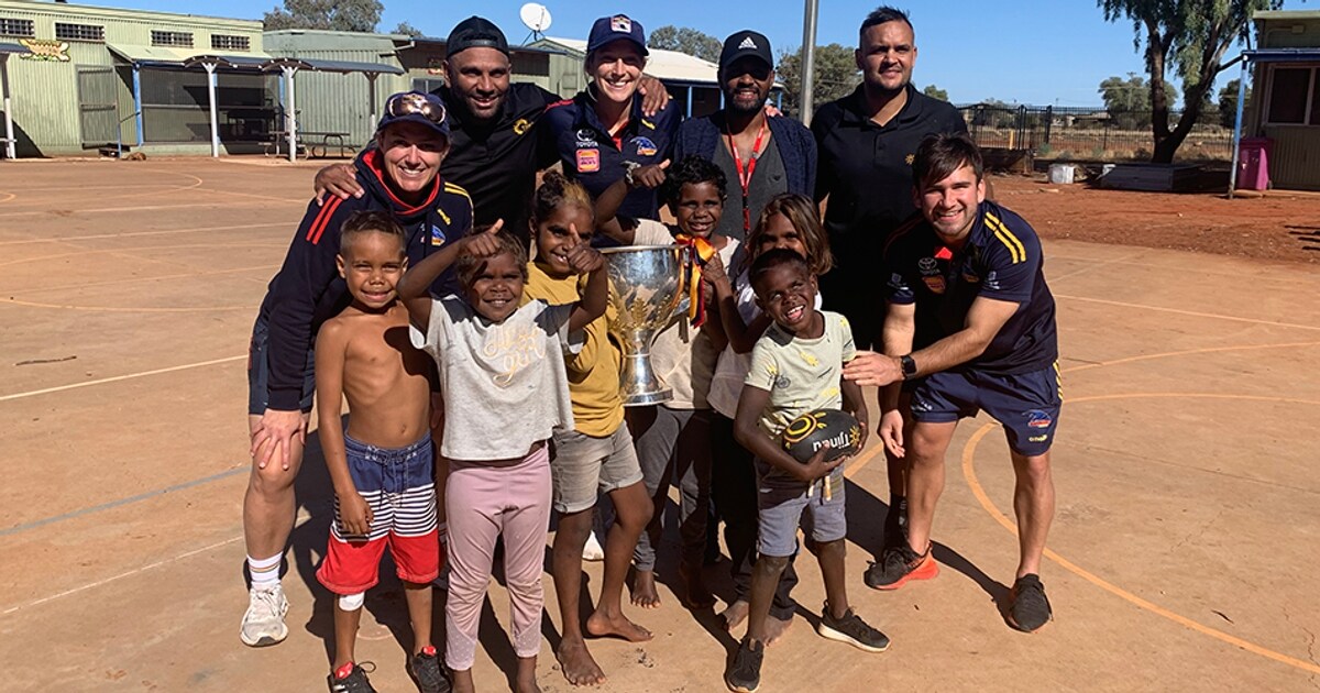 STEMfooty underway in the APY Lands