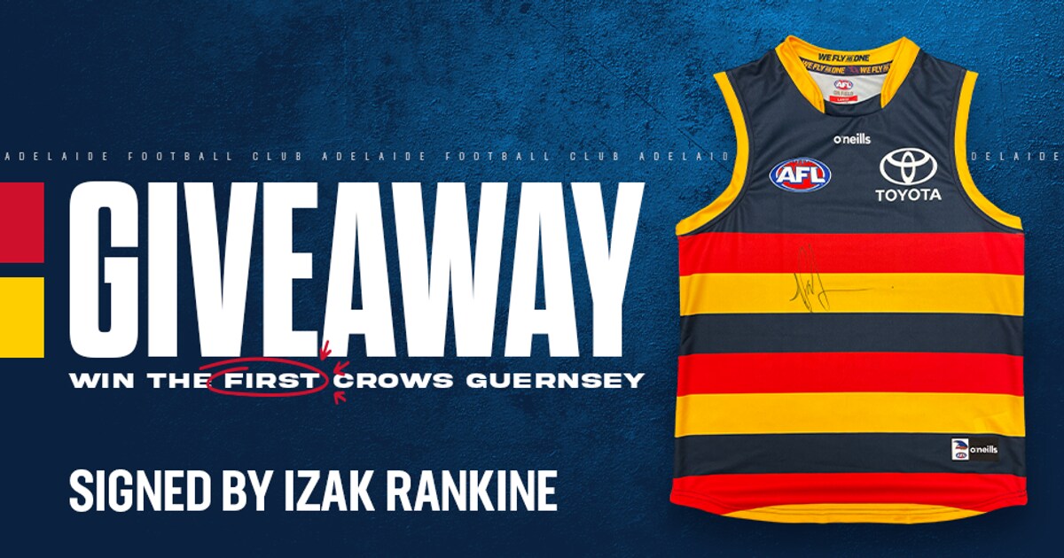 Win the first Izak Rankine signed Crows Guernsey