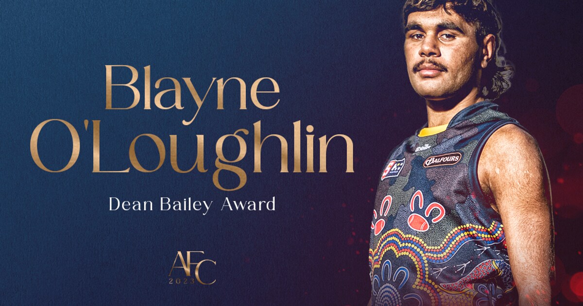 Crows SANFL utility Blayne O’Loughlin recognised with Dean Bailey Award