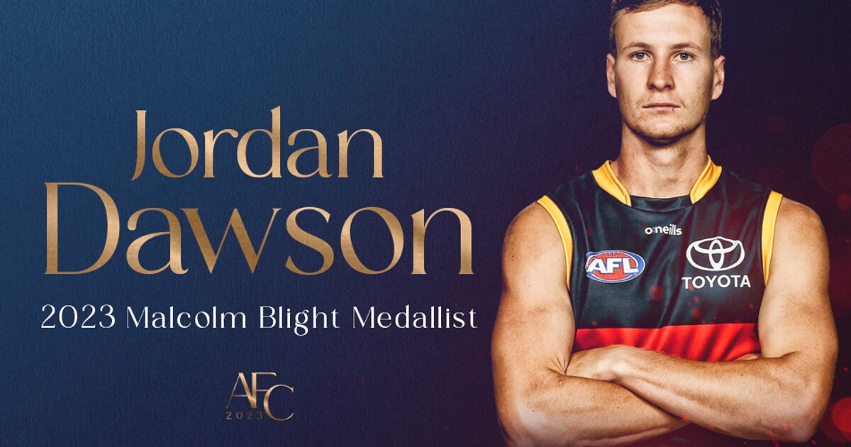 Dawson crowned 2023 AFC Malcolm Blight Medallist