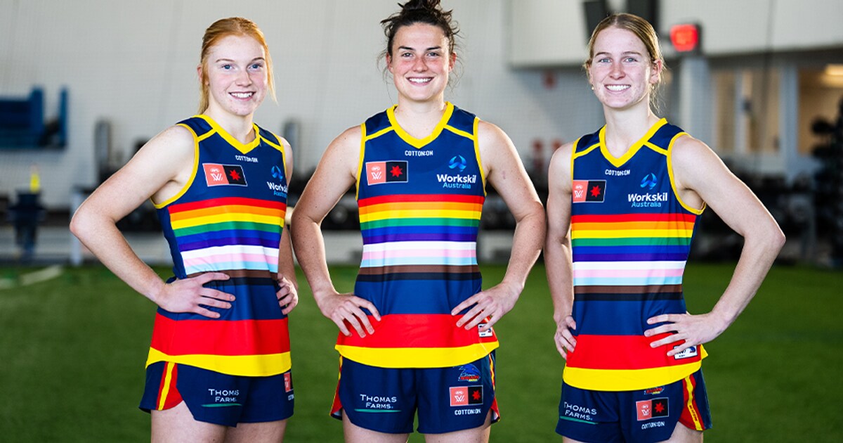AFLW: Crows reveal 2023 Pride Guernsey