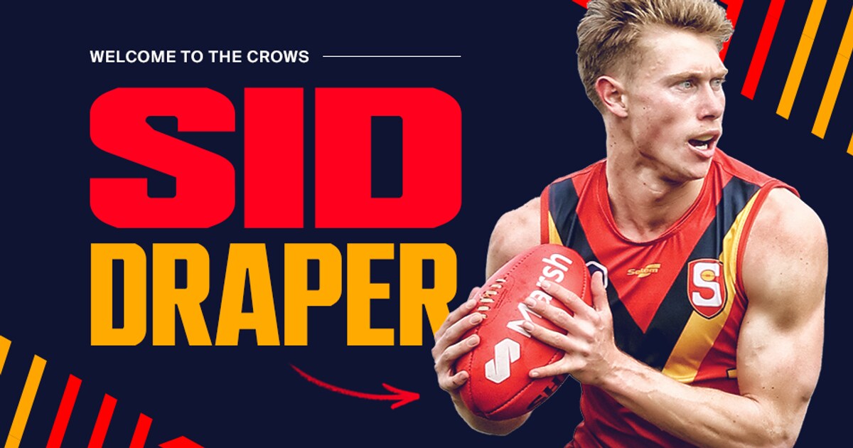 Crows select Sid Draper with Pick No.4
